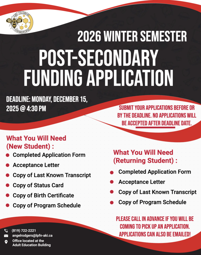2026 Winter Semester – Post-Secondary Funding Application Now Open ...