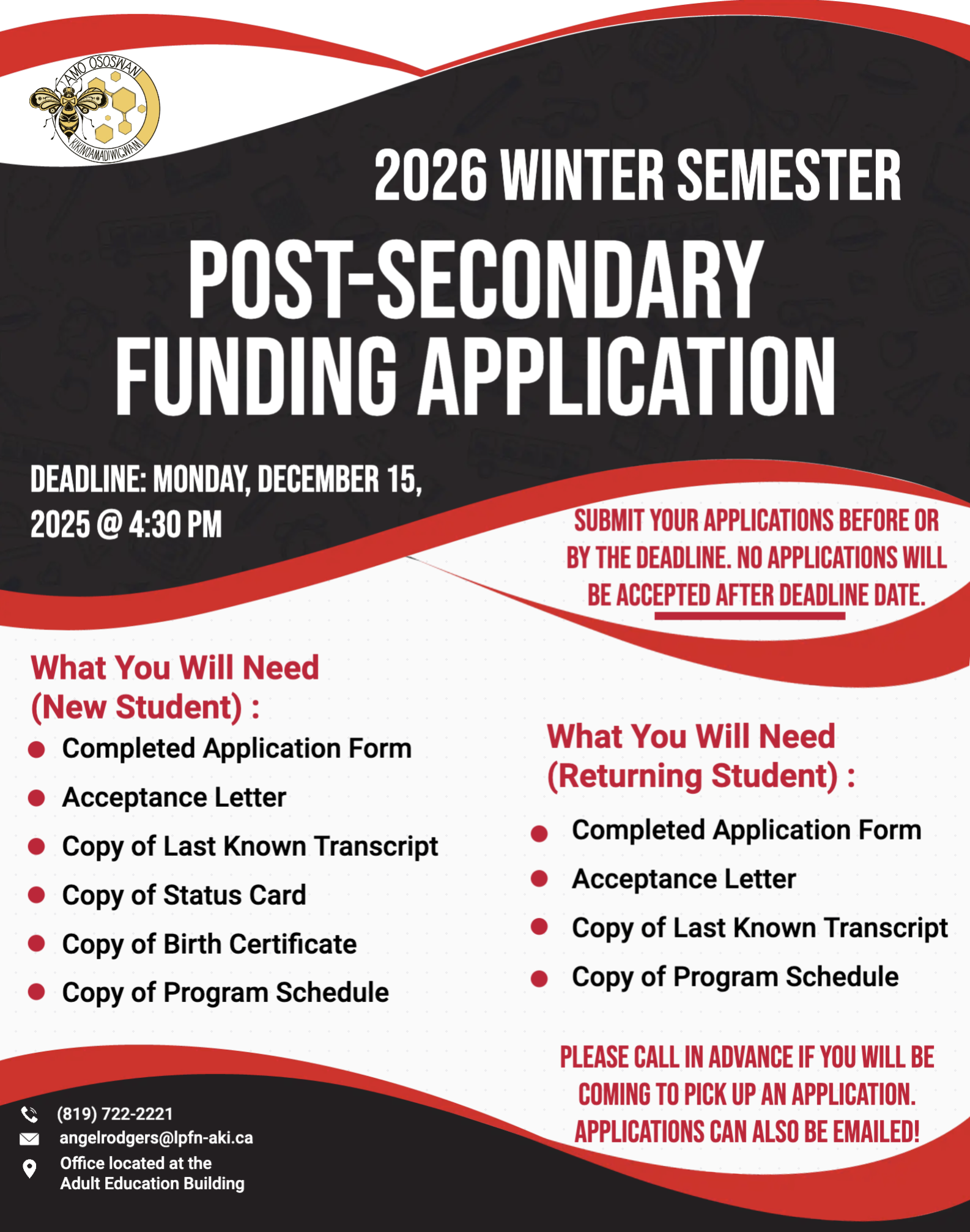 2026 Winter Semester – Post-Secondary Funding Application Now Open ...